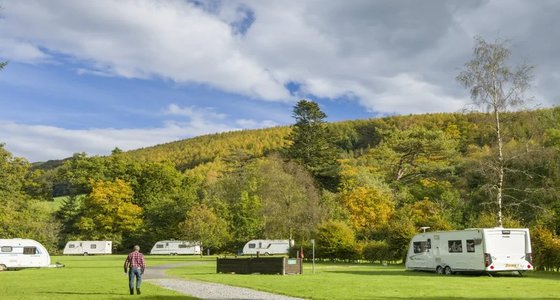 Dolaucothi Caravan and Motorhome Park National Trust, Llanwrda ...